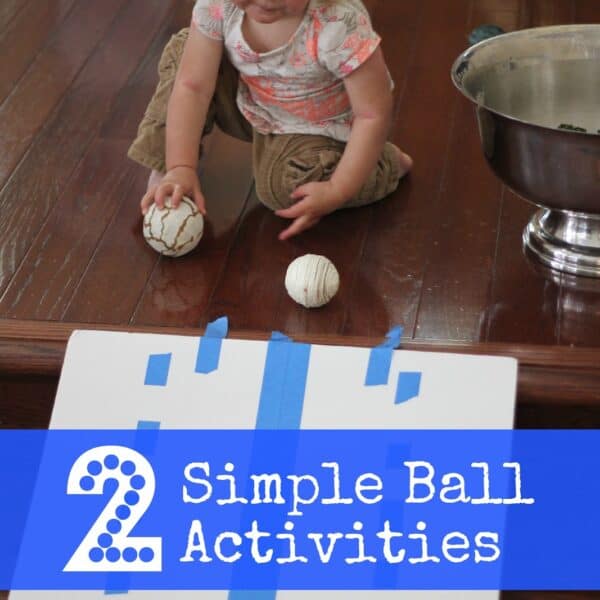 Sticky Ball Activity for Toddlers - Toddler Approved