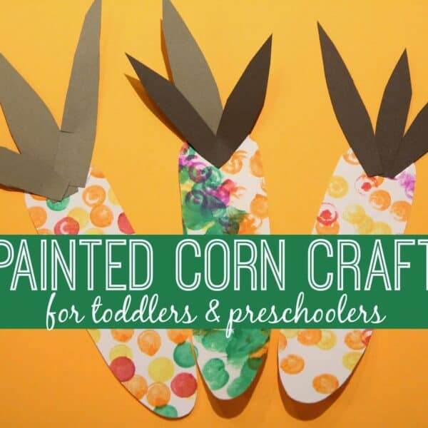 Textured Corn Craft for Kids - Toddler Approved