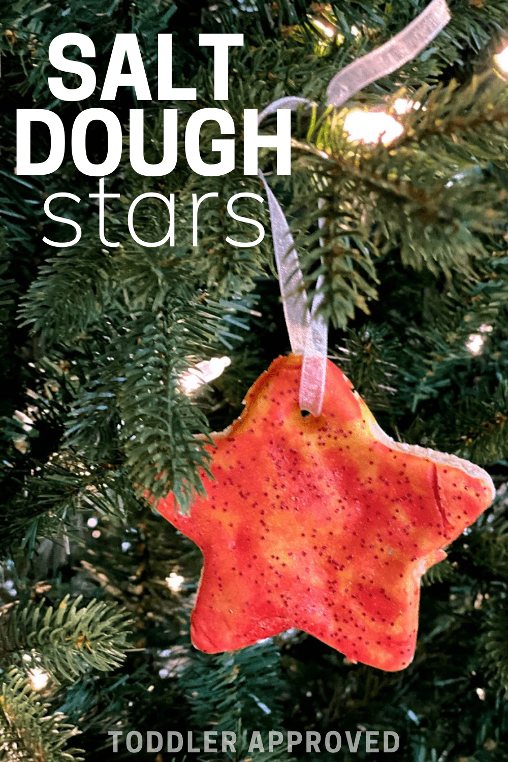 Salt Dough Christmas Ornament for Preschoolers - Toddler Approved