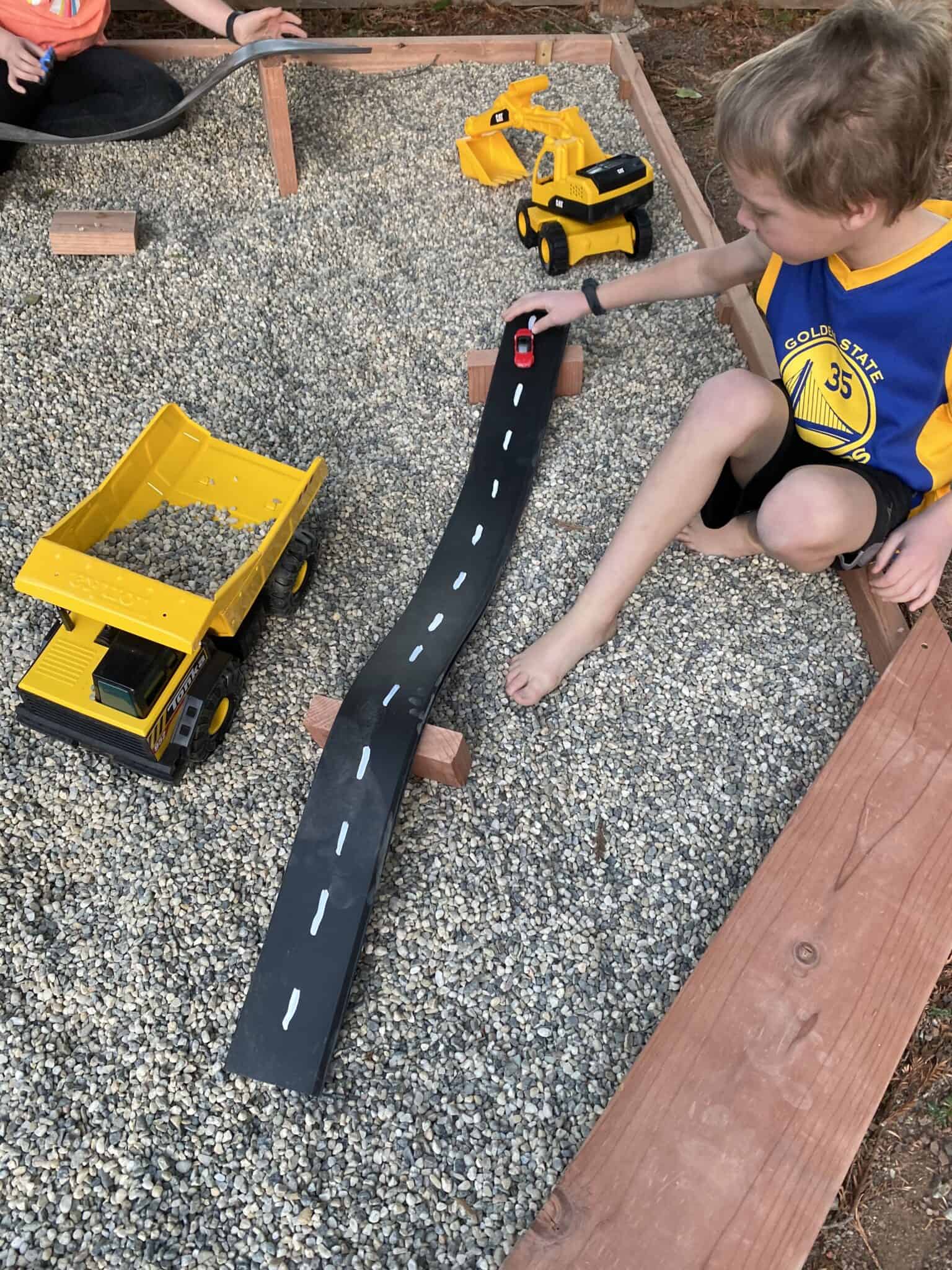 Backyard Construction Play Area - Toddler Approved