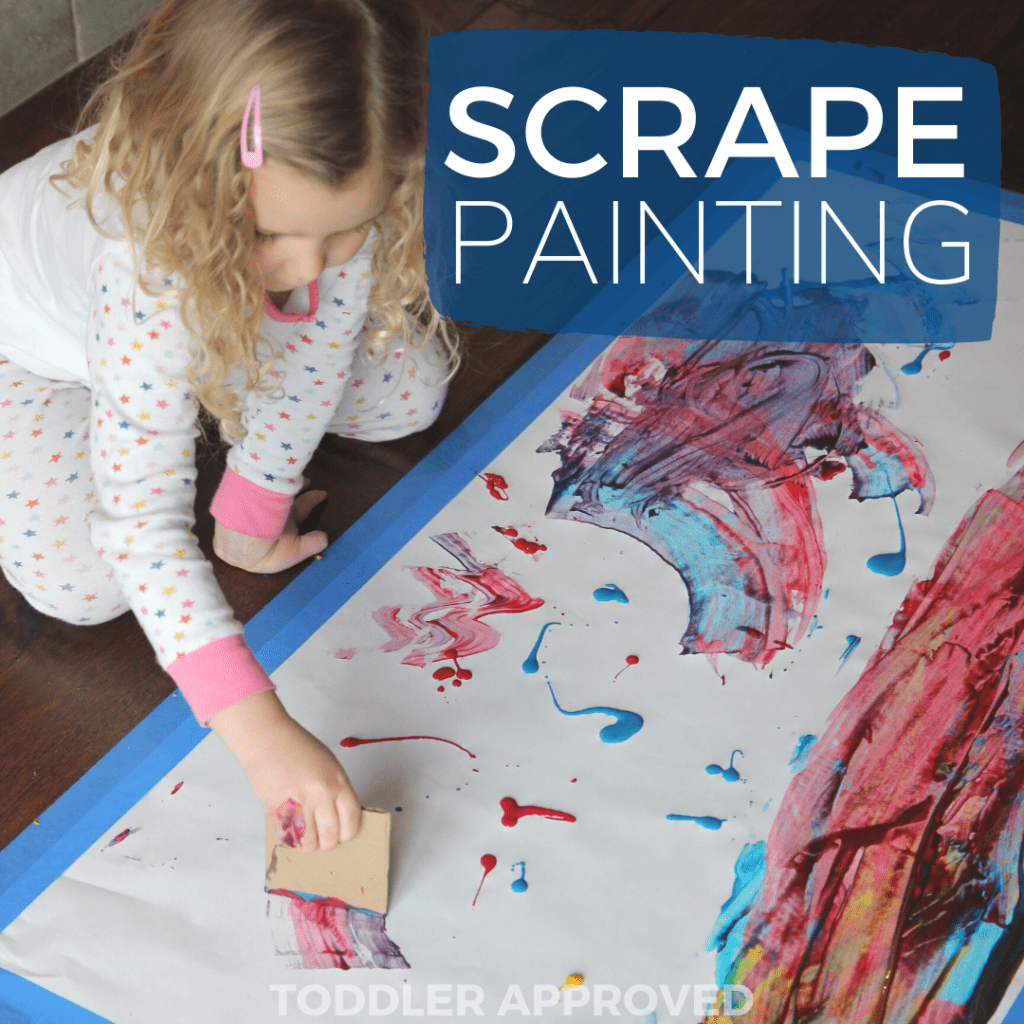 Scrape Painting Art Activity for Kids - Toddler Approved