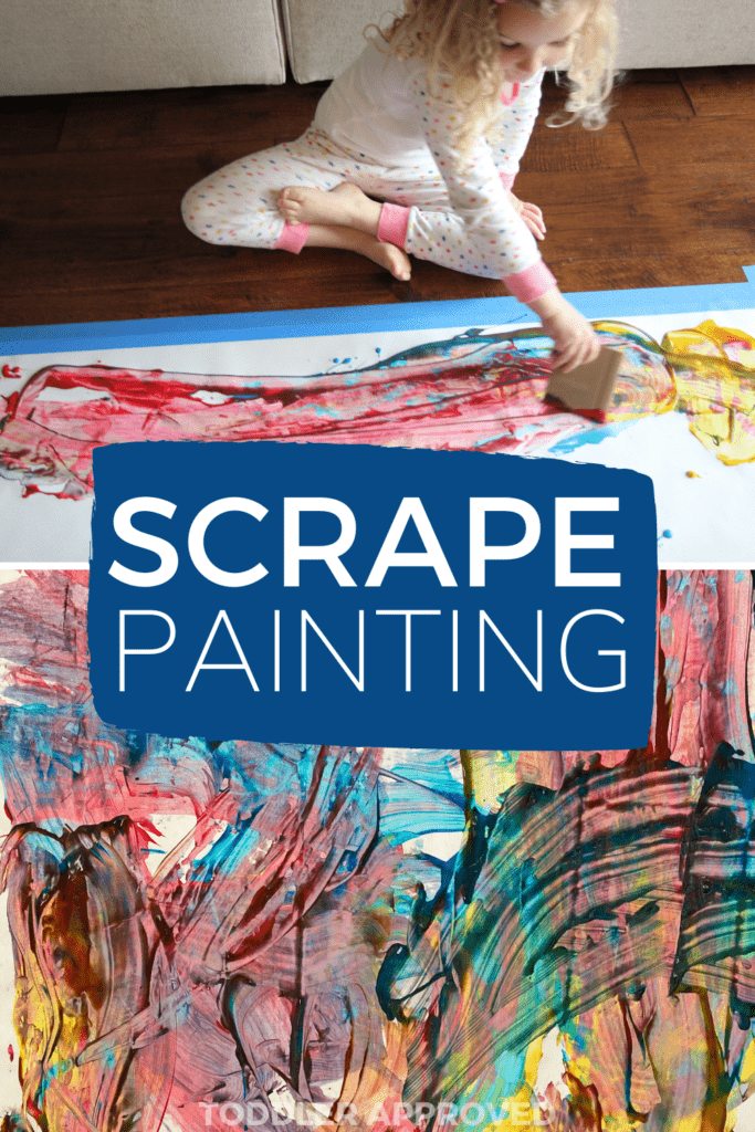 Scrape Painting Art Activity for Kids - Toddler Approved
