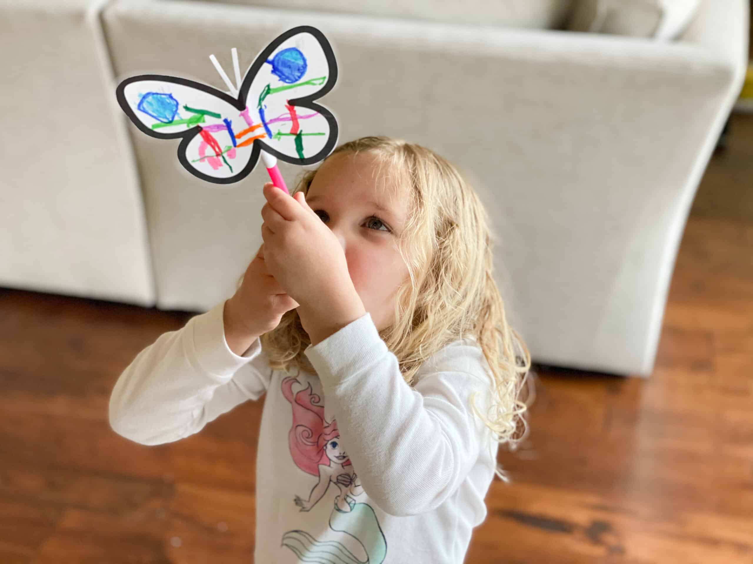 Flying Butterfly Science Activity - Toddler Approved