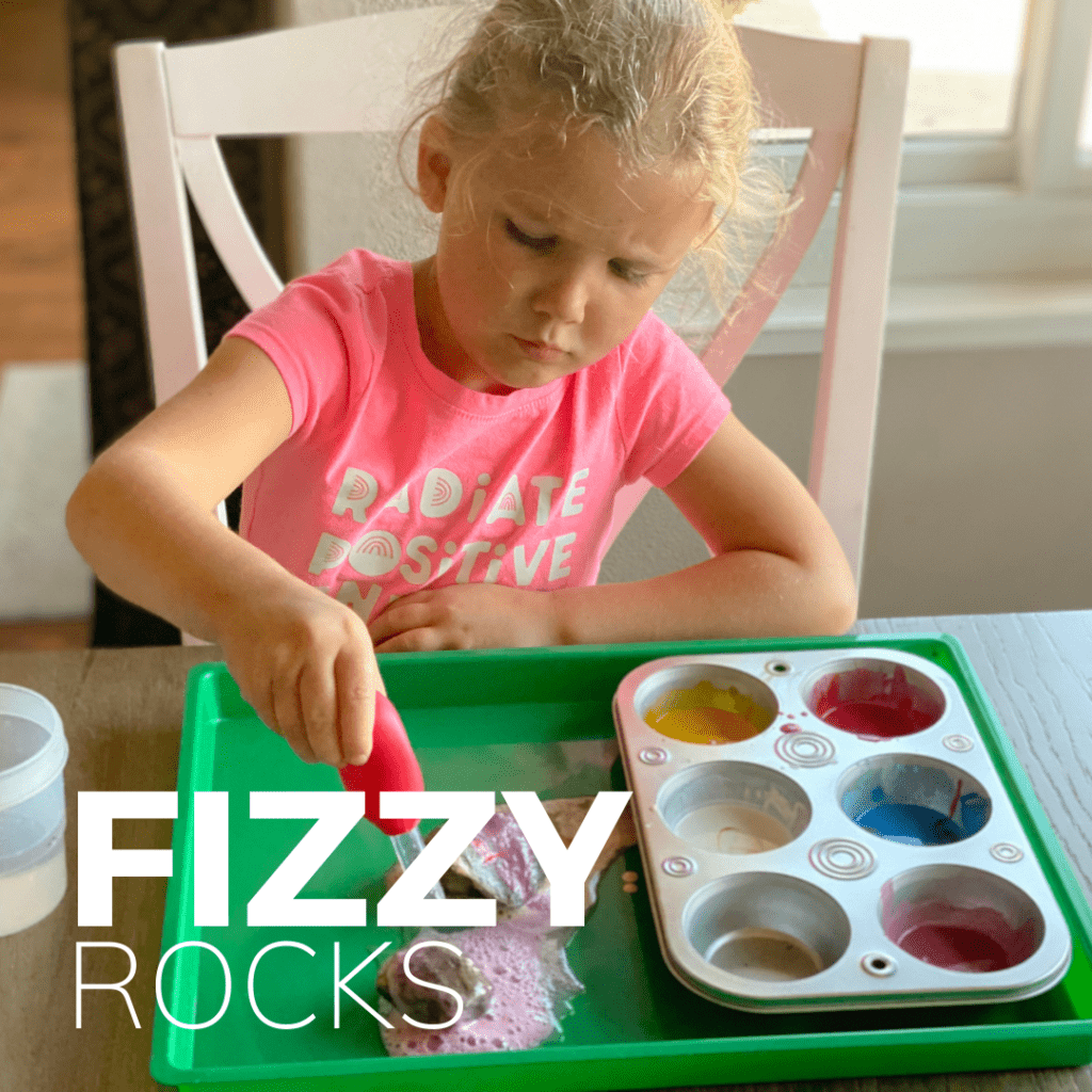 Fizzy Rock Science Activity - Toddler Approved