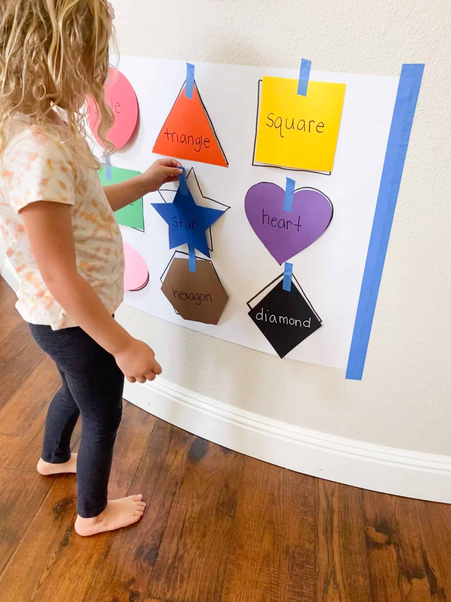 Shape Matching Activity for Preschoolers - Toddler Approved