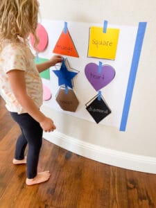 Shape Matching Activity for Preschoolers - Toddler Approved