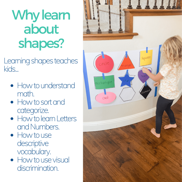 Shape Matching Activity for Preschoolers - Toddler Approved