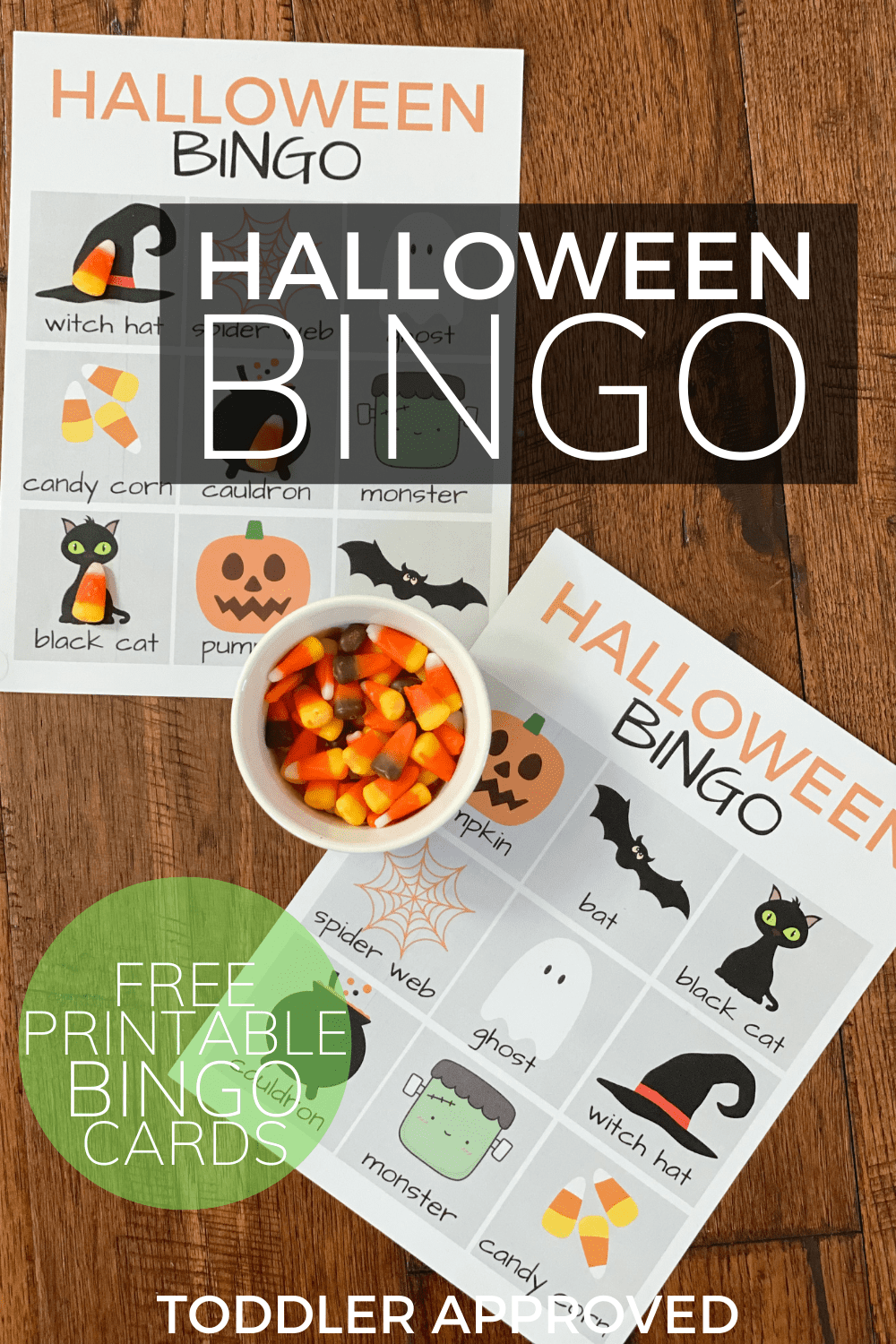 Halloween Bingo for Preschoolers - Toddler Approved
