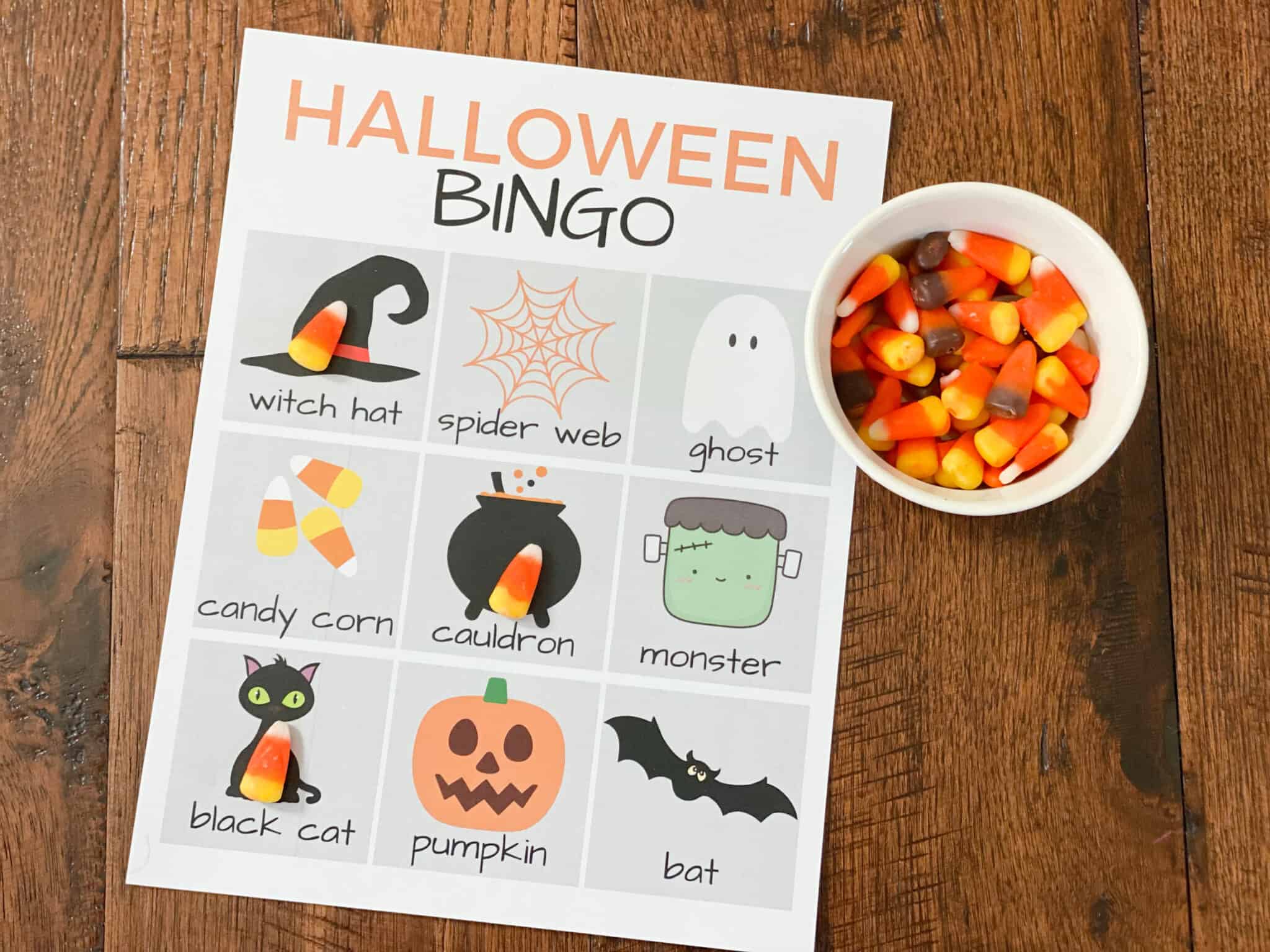 Halloween Bingo for Preschoolers - Toddler Approved