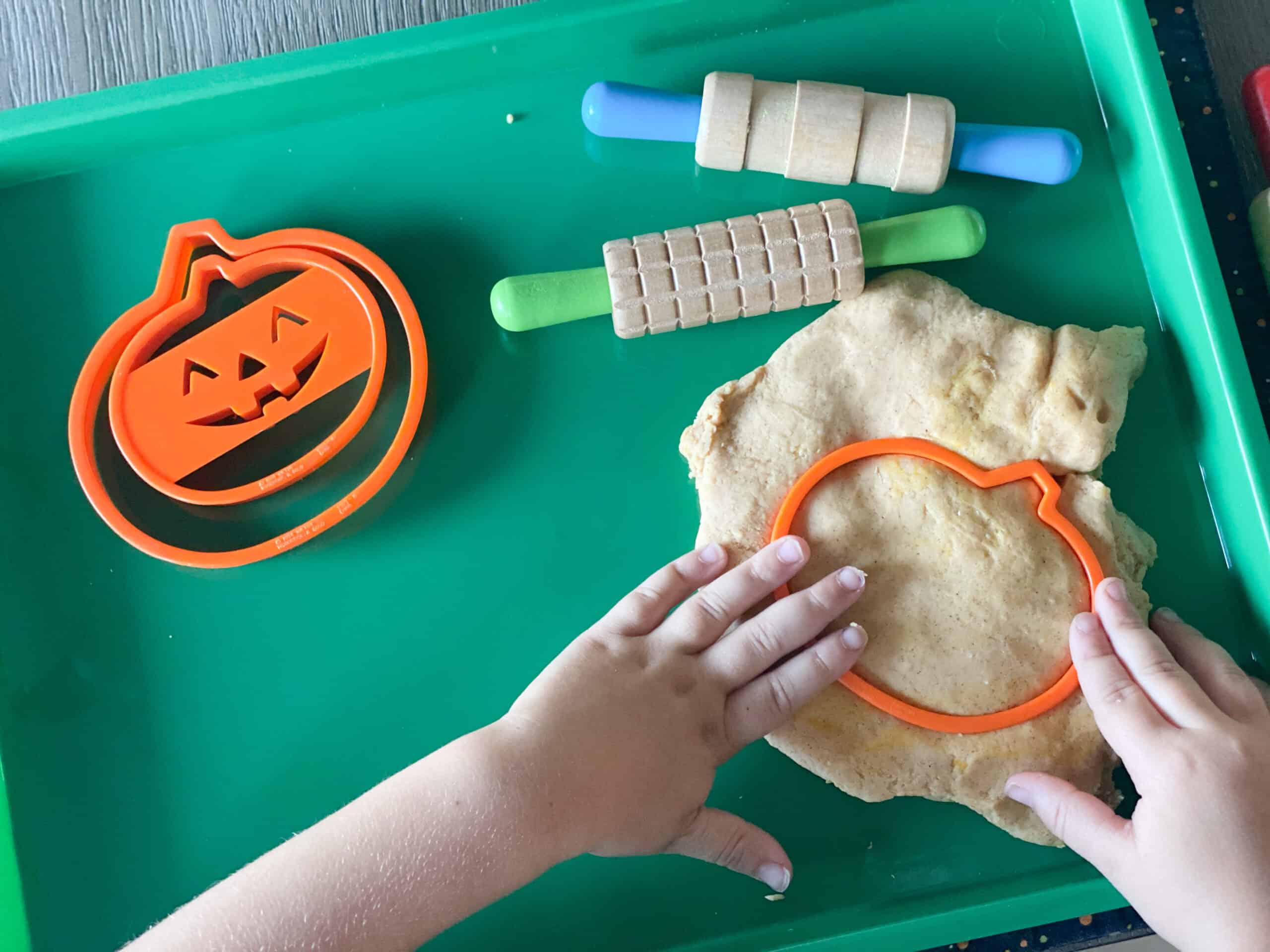 Pumpkin Pie Playdough - Toddler Approved