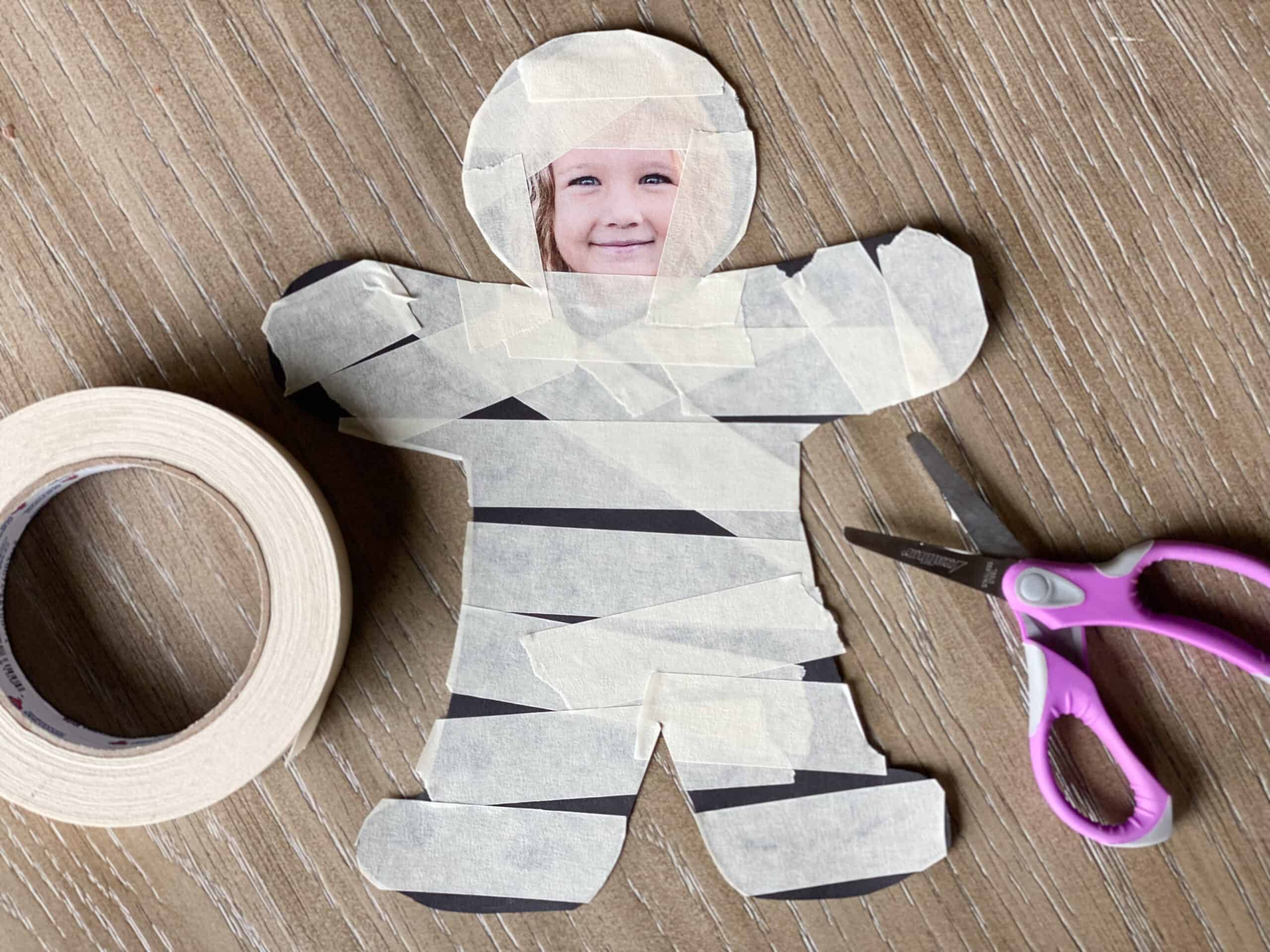 Tape Mummies Art Activity - Toddler Approved