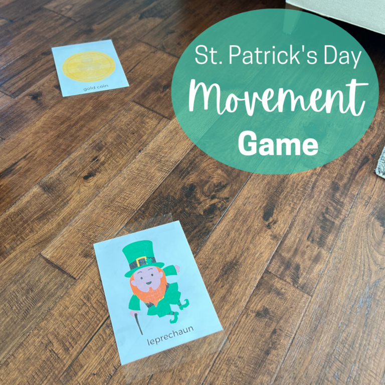 St. Patrick's Day Movement Game - Toddler Approved