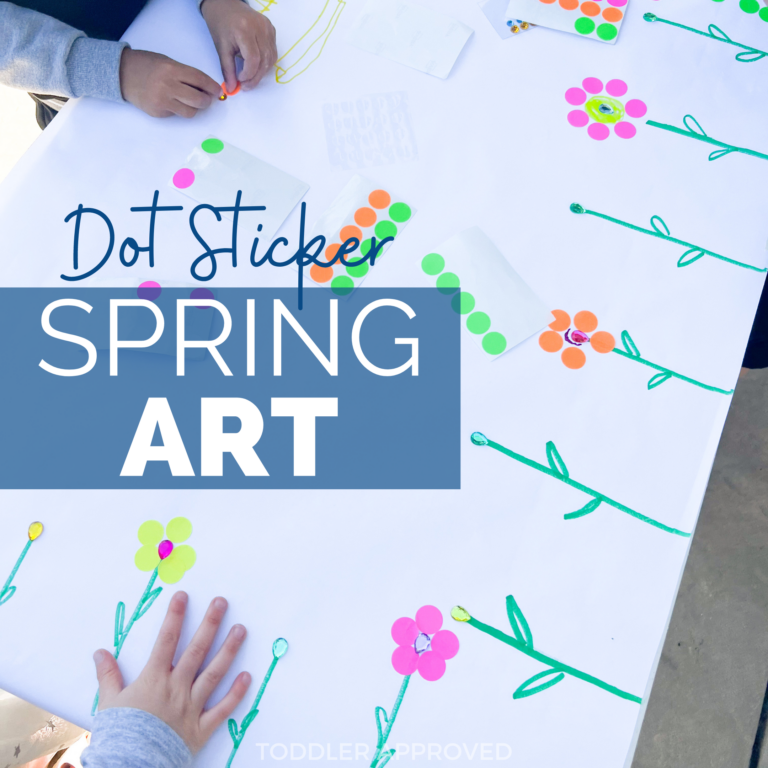 Dot Sticker Spring Art Activity - Toddler Approved