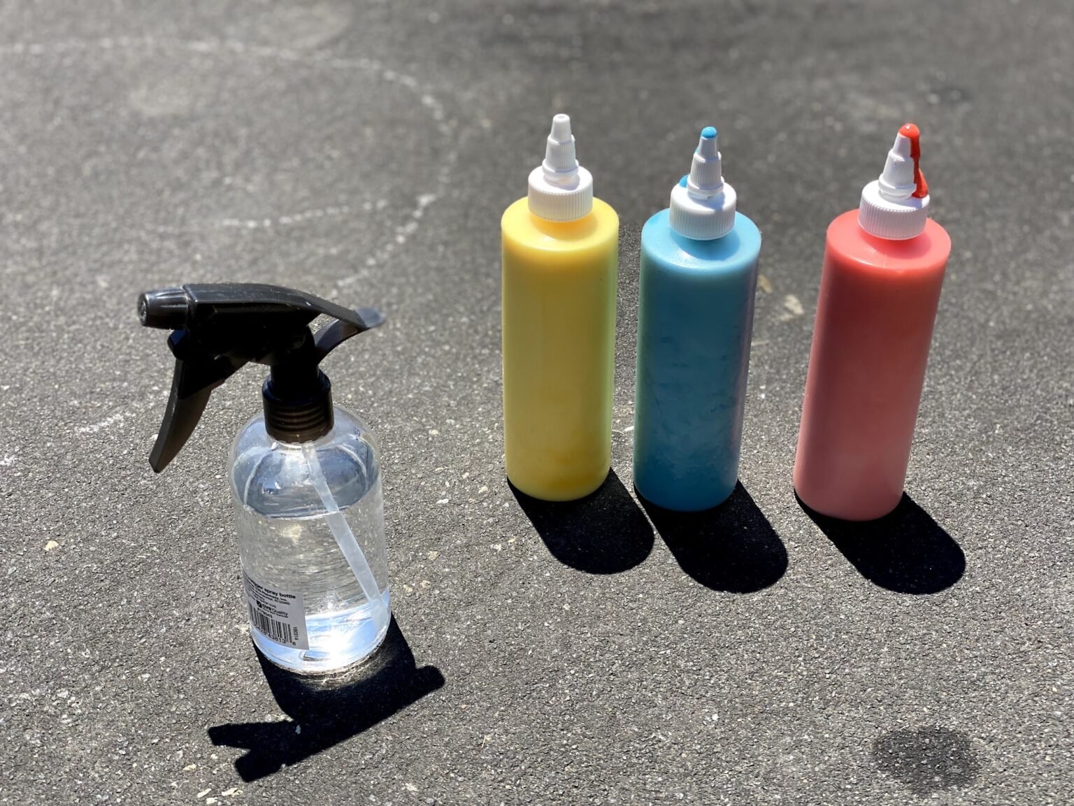 How To Make Fizzy Sidewalk Paint - Toddler Approved