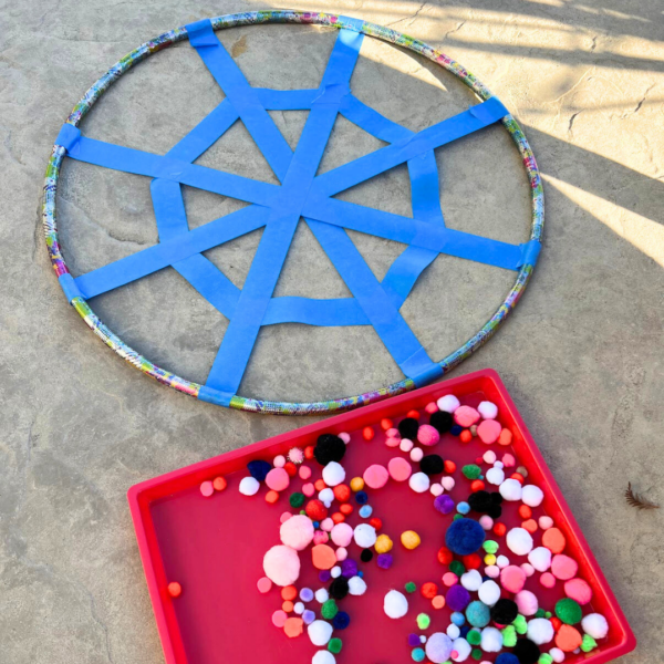Spider Web Fine Motor Activity - Toddler Approved