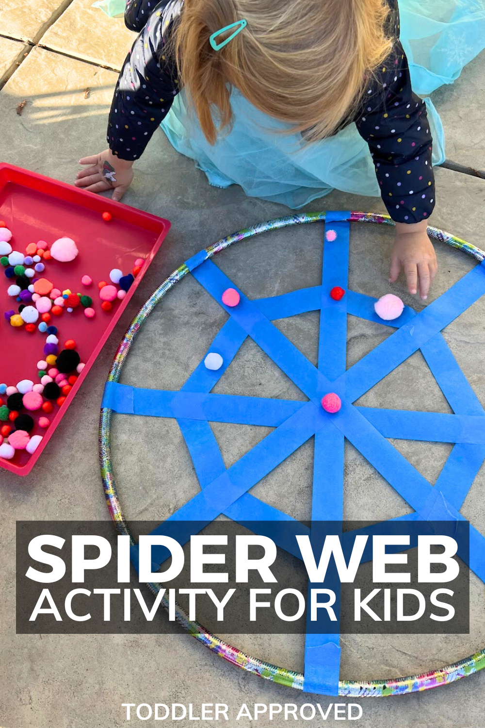 Spider Web Fine Motor Activity - Toddler Approved