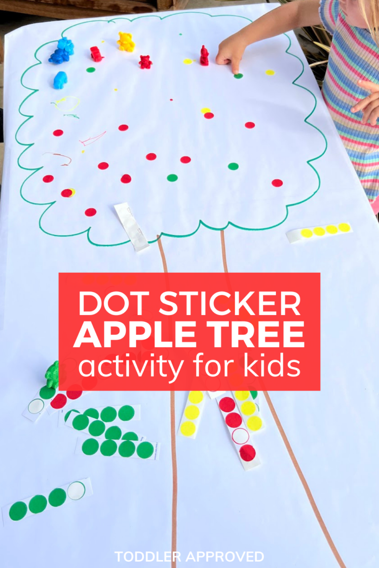 Apple Tree Fine Motor Activity for Preschoolers - Toddler Approved