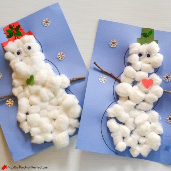 20+ Easy Snowman Crafts for Preschool - Toddler Approved
