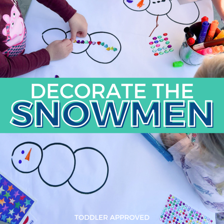 Decorate the Snowman Activity for Kids - Toddler Approved
