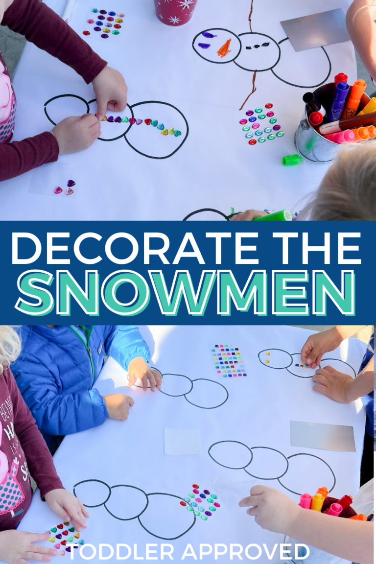 Decorate the Snowman Activity for Kids - Toddler Approved