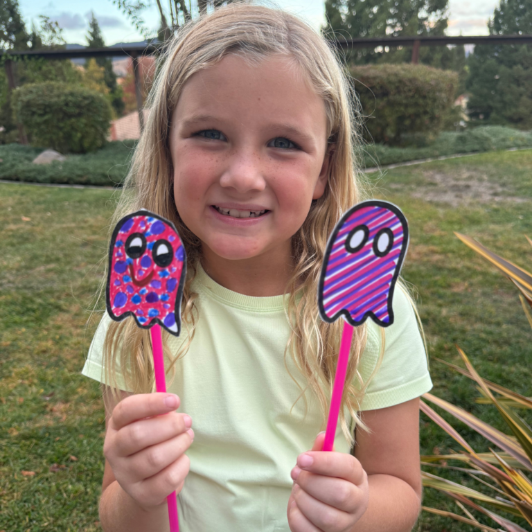 Halloween Craft- Straw Rockets for Kids - Toddler Approved