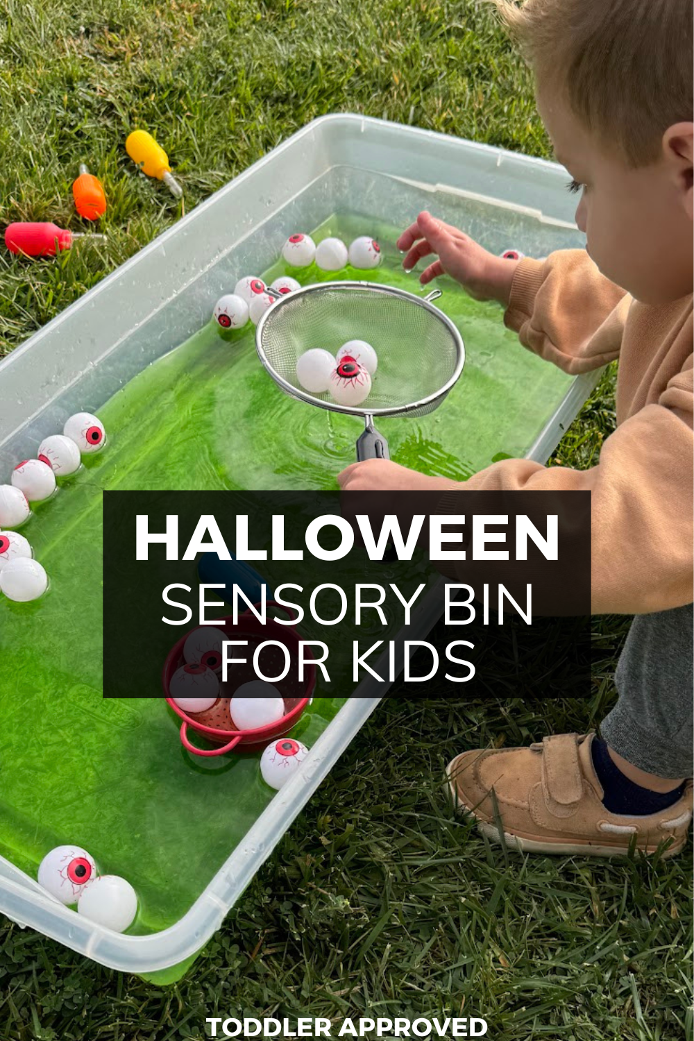 Halloween Sensory Bin - Toddler Approved