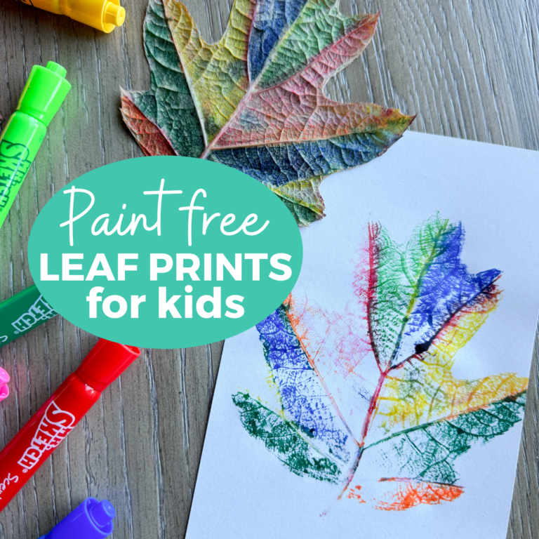 Leaf Prints for Kids - Toddler Approved