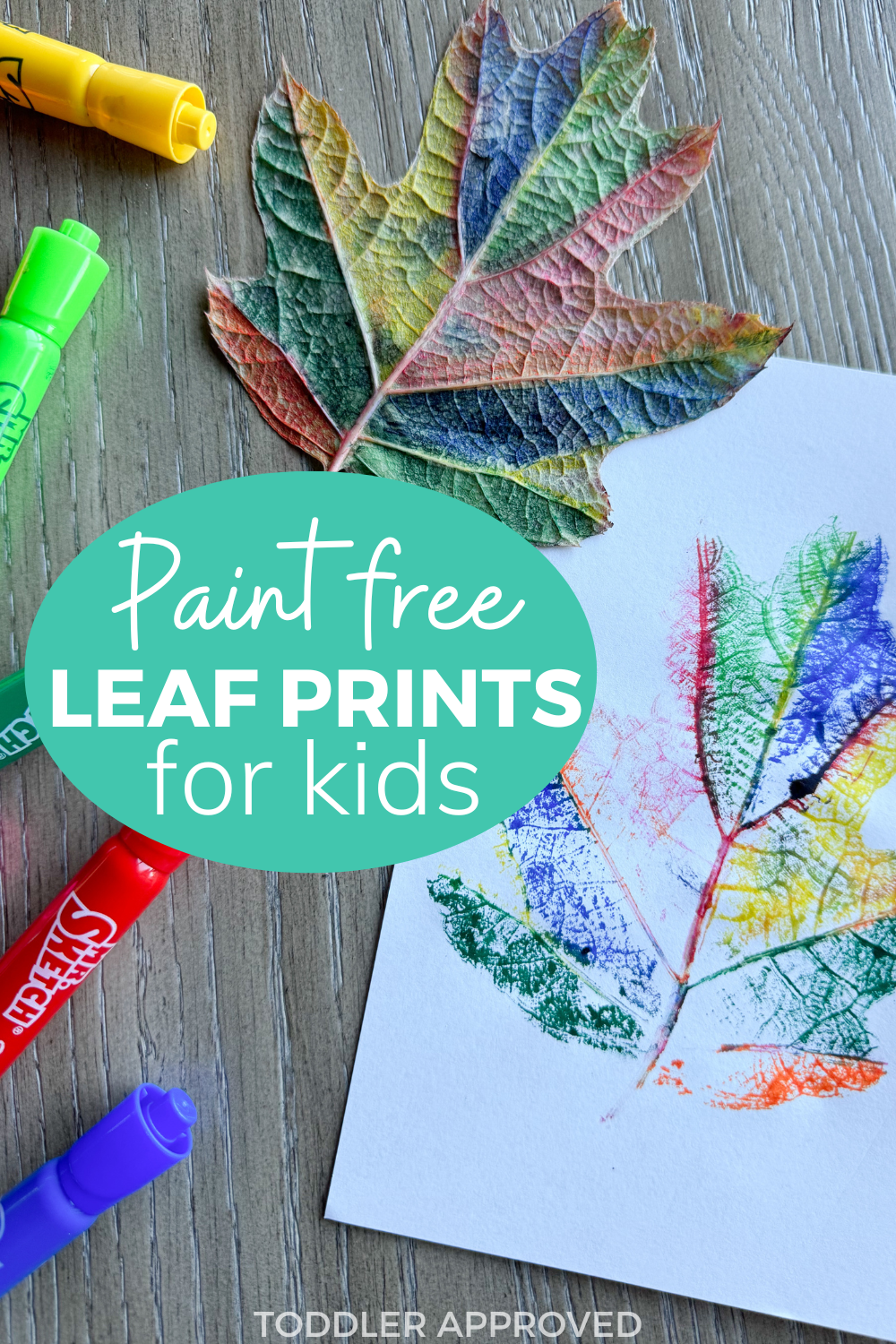 Leaf Prints for Kids - Toddler Approved