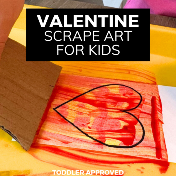 Easy Valentine Art Project for Preschool - Toddler Approved