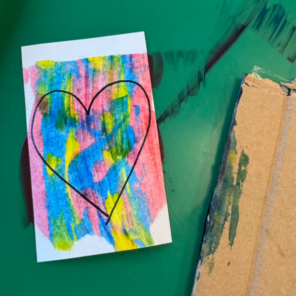 Easy Valentine Art Project for Preschool - Toddler Approved