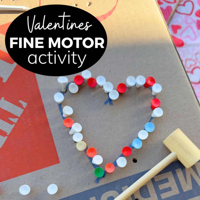 Preschool Fine Motor Activity for Valentine's Day - Toddler Approved