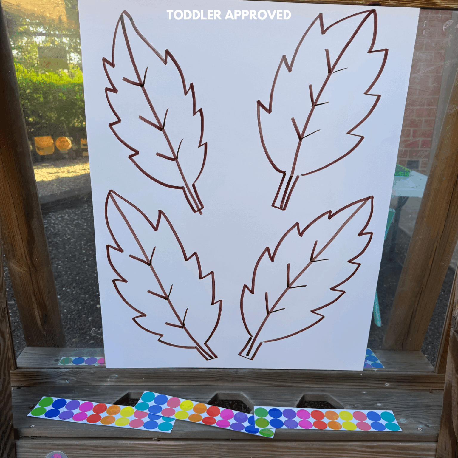 Fall Sticker Fine Motor Activity for Kids - Toddler Approved