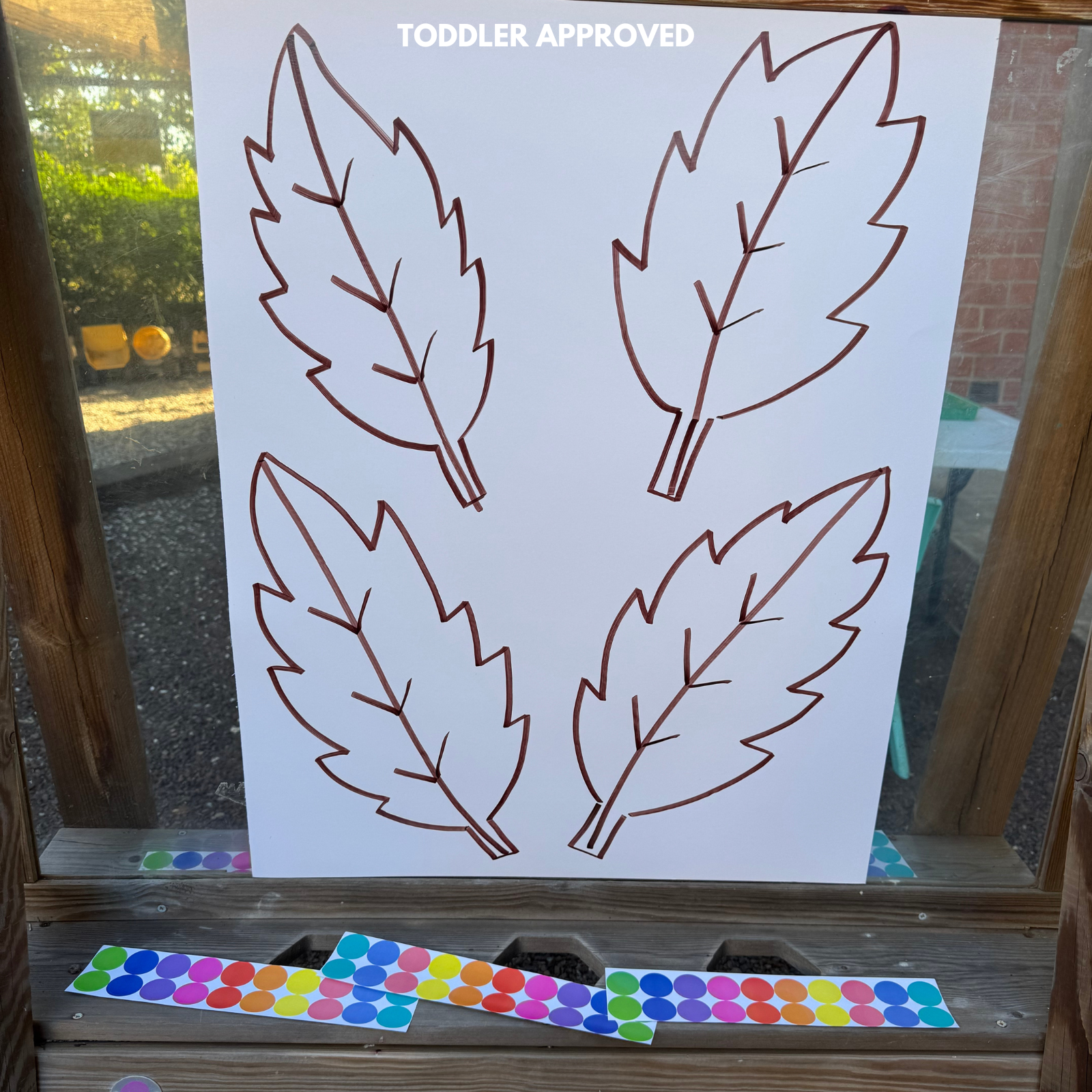 Fall Sticker Fine Motor Activity for Kids - Toddler Approved