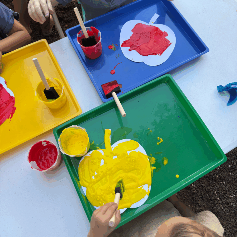Fizzy Apple Painting - Toddler Approved