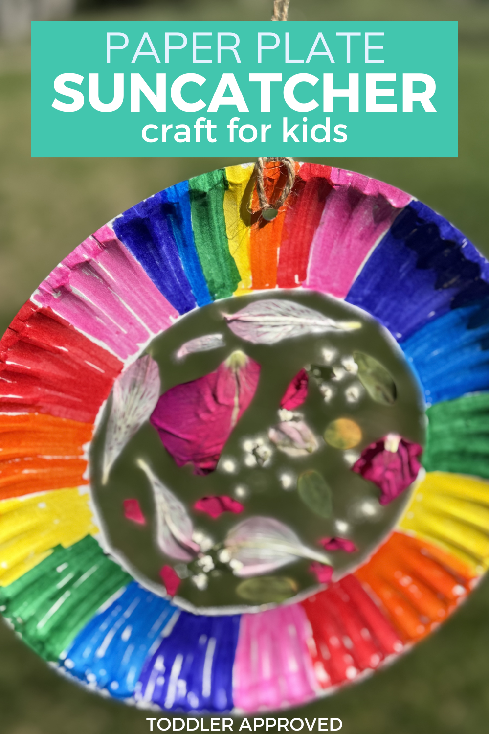 Paper Plate Suncatcher Craft for Kids